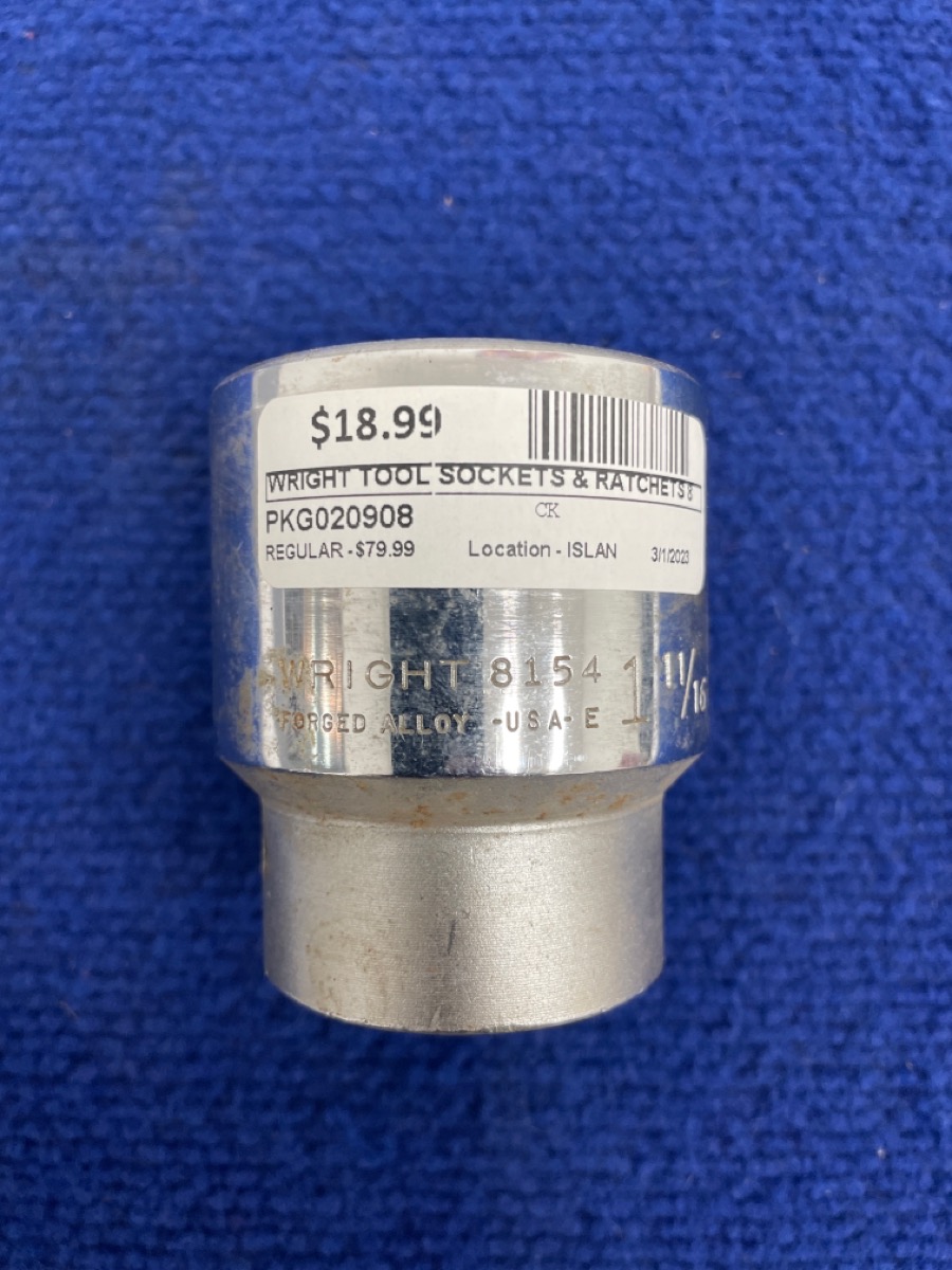 WRIGHT socket 8154 1 & 11/16 Like New | Buya
