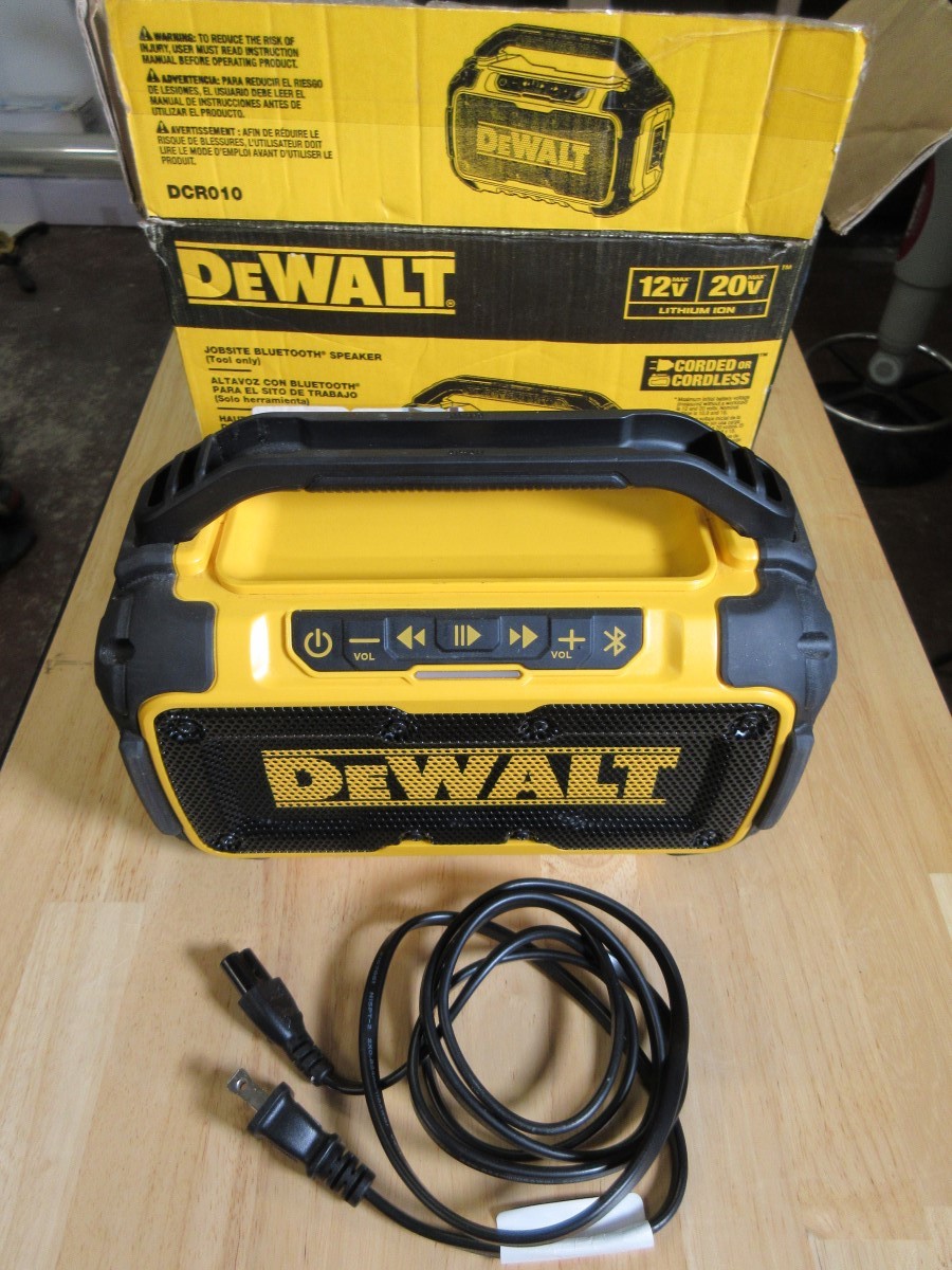 DEWALT DCR010 BLUETOOTH SPEAKER Very Good | Buya