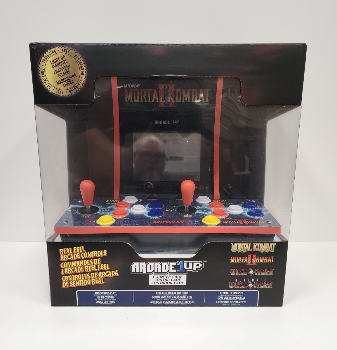 ARCADE 1UP MORTAL KOMBAT I/II/3/3 ULIMATE COUNTERCADE W/STOOL Like New ...