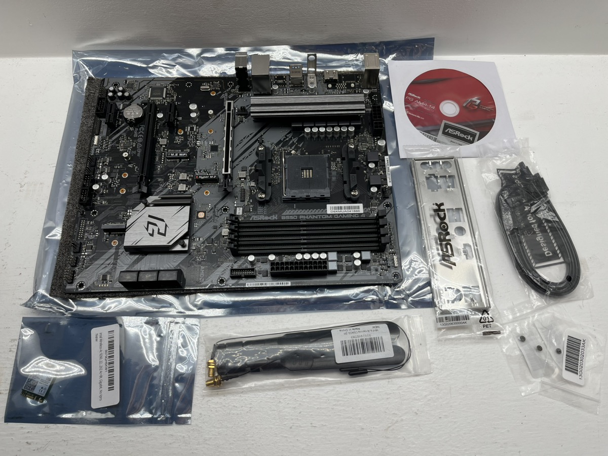 ASRock B550 PHANTOM GAMING 4/AC Supports AMD AM4 Socket Motherboard ...