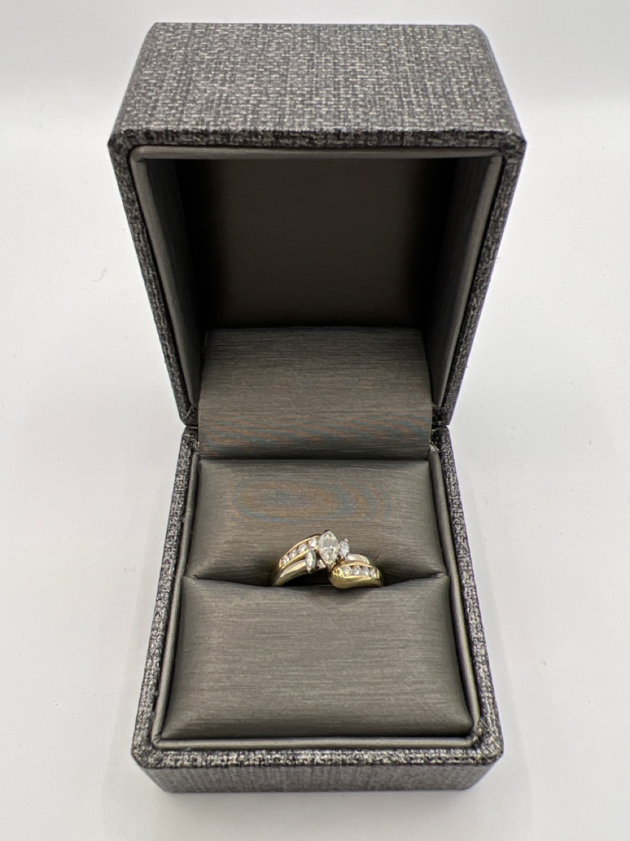 LADIES Lady's Diamond Engagement Ring 11 Diamonds .32 Carat T.W. Pre ...