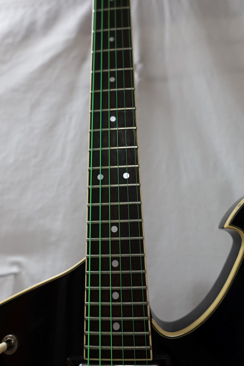 Ibanez Iceman Solid Body Electric Guitar With Green Strings Good | Buya