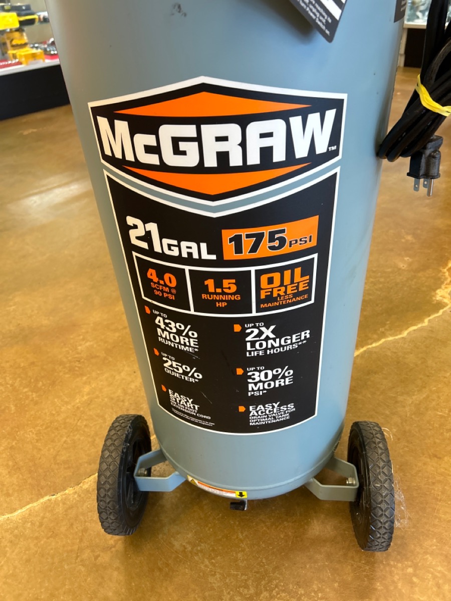 Mcgraw 21 Gallon Air Compressor