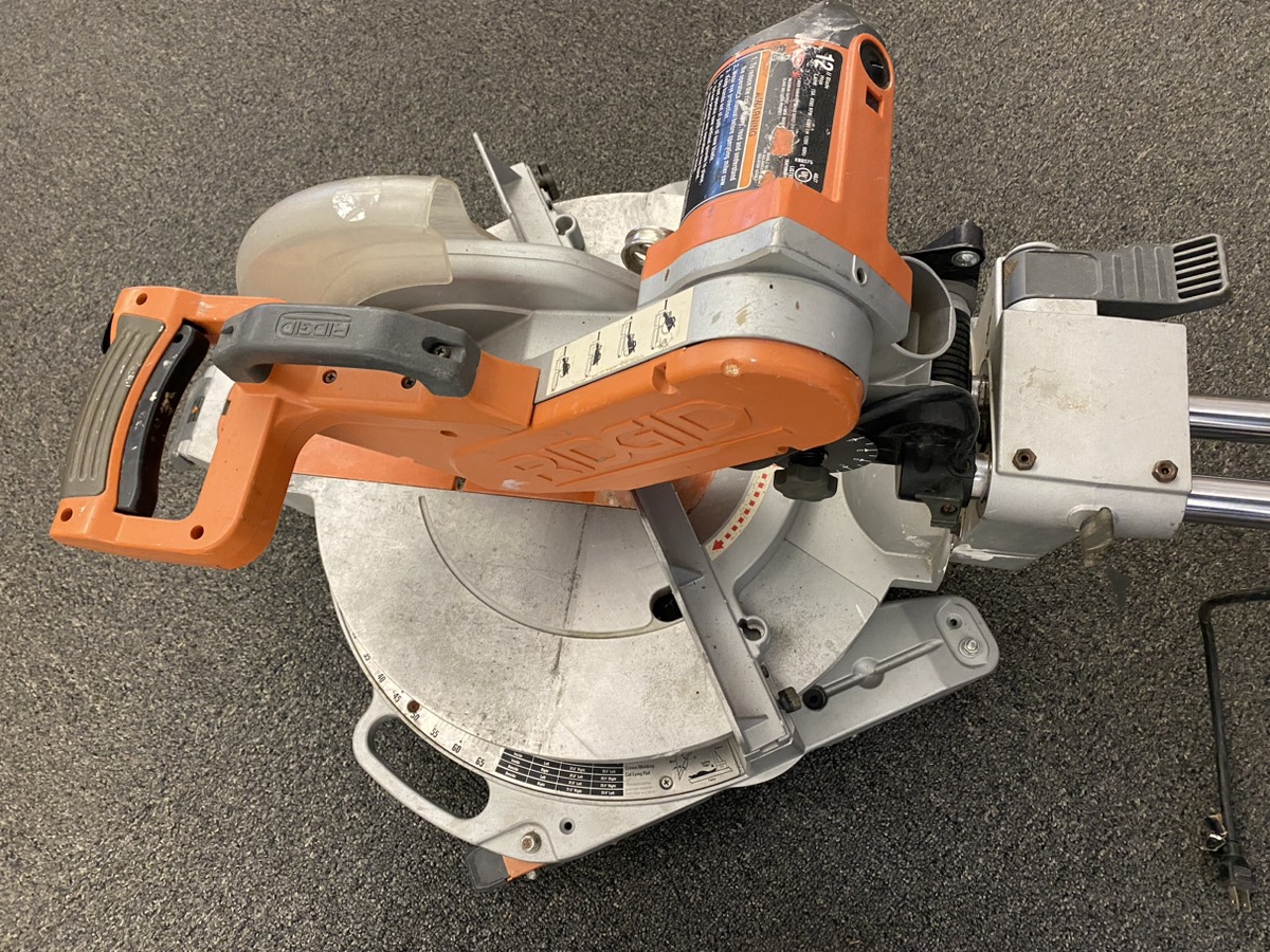 RIDGID TOOLS MS1290LZA 15 AMPS 12" MITER SAW NO BAG Good | Buya