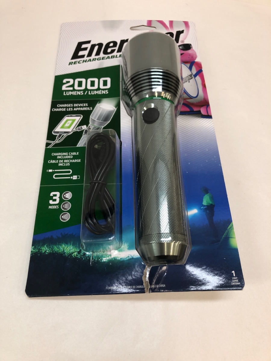 ENERGIZER METAL RECHARGEABLE LED FLASHLIGHT WITH USB CHARGING PORT ...