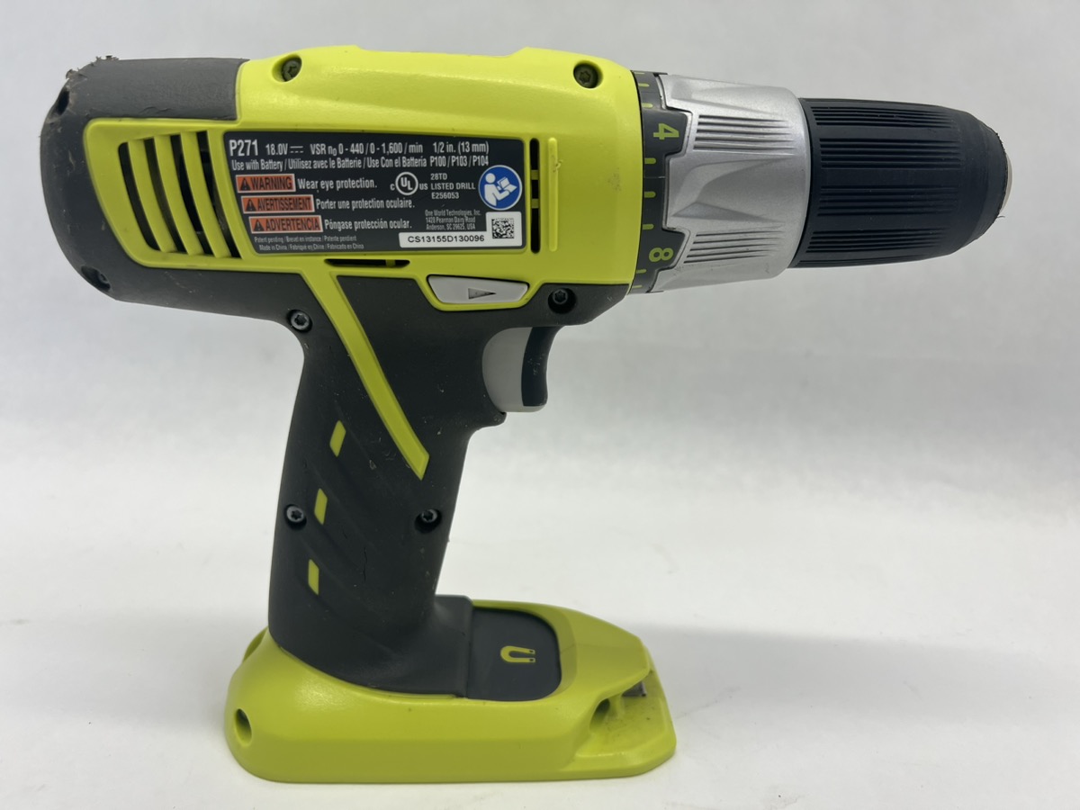 RYOBI 1/2" 18V One+ Cordless Drill P271 (TOOL ONLY) Very Good | Buya