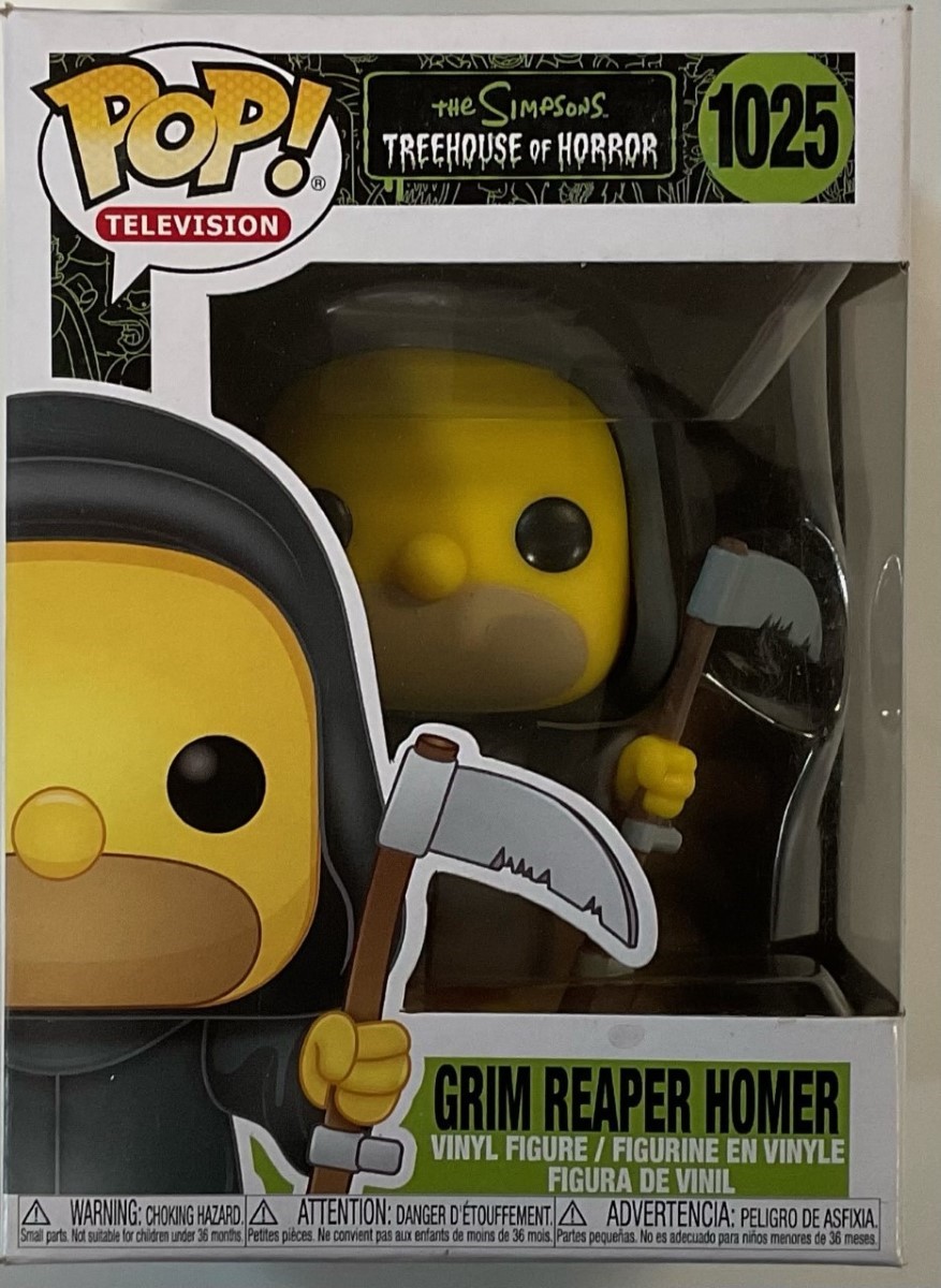 FUNKO POP 1025 GRIM REAPER HOMER "The Simpsons" TOH Very Good | Buya