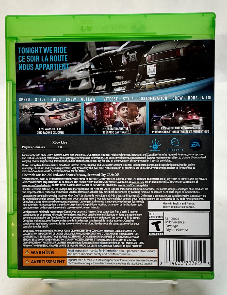 Need For Speed Xbox One Good | Buya