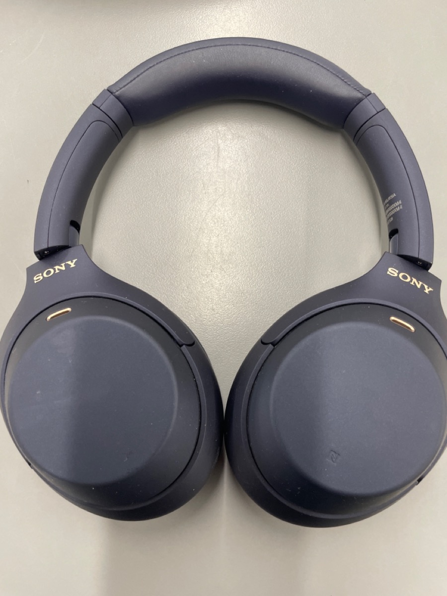 Sony - WH-1000XM4 Wireless Over-the-Ear Headphones - Midnight Blue ...