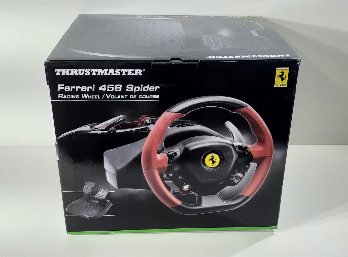 Thrustmaster Racing Wheel & Pedal (Model: Ferrari 458 Spider) Brand New ...
