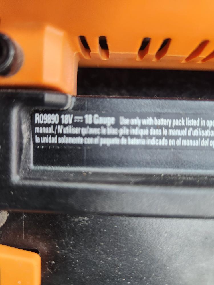 RIDGID R09890 18v 18-GAUGE CORDLESS BRUSHLESS HYPERDRIVE BRAD NAILER ...