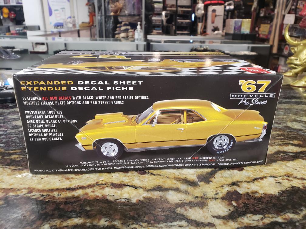 1967 CHEVROLET CHEVELLE PRO STREET MODEL KIT 1/25 SCALE AMT Like New | Buya