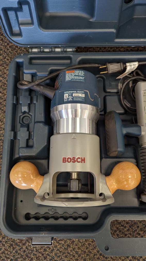 Bosch 1617EVS 2-1/4 HP Variable-Speed Router Fixed & Plunge Base Tool ...