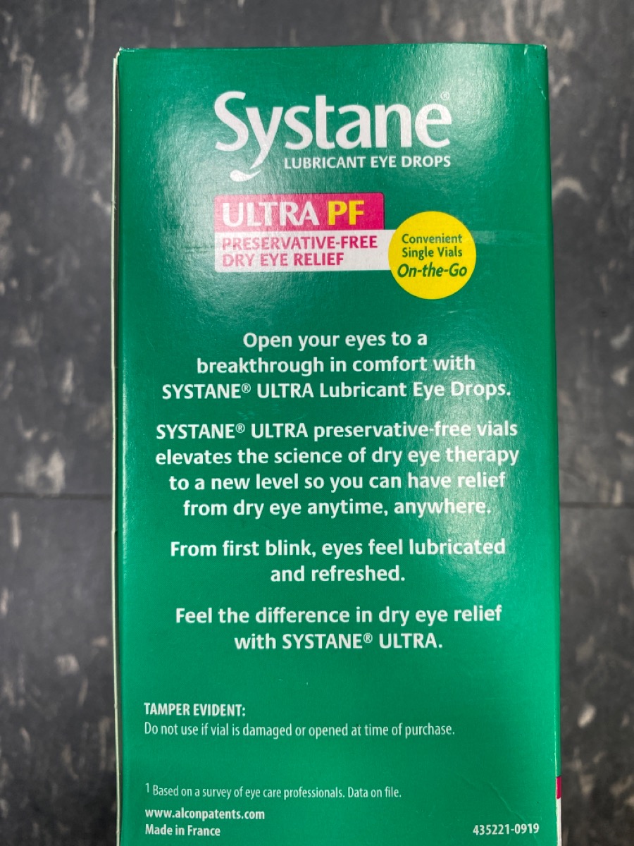 ALCON SYSTANE - ULTRA PF PRESERVATIVE FREE - 60 SINGLE DOSE VIALS - EXP ... ALCON SYSTANE - ULTRA PF PRESERVATIVE FREE - 60 SINGLE DOSE VIALS - EXP ...