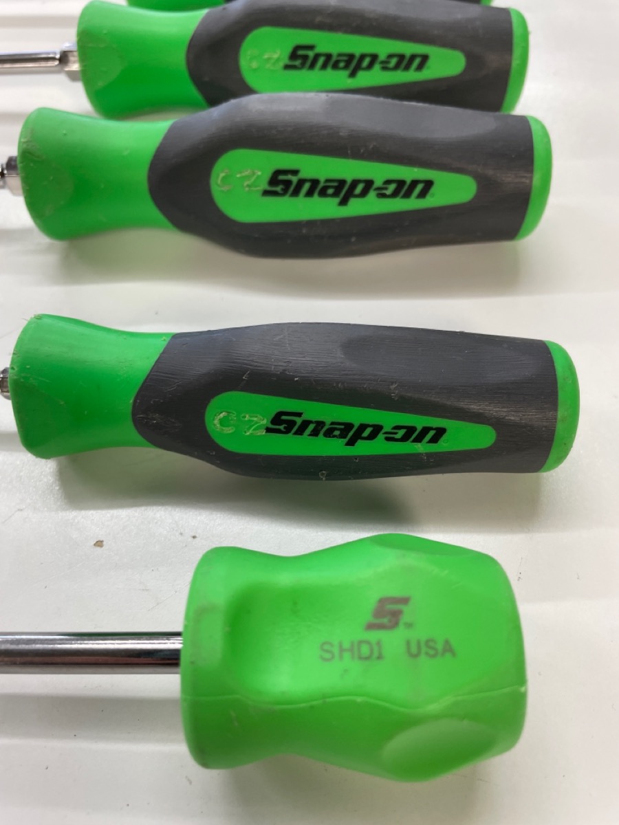 SNAP-ON SCREWDRIVERS 6 PIECE SET - GREEN Good | Pawn 1 | Spokane | WA