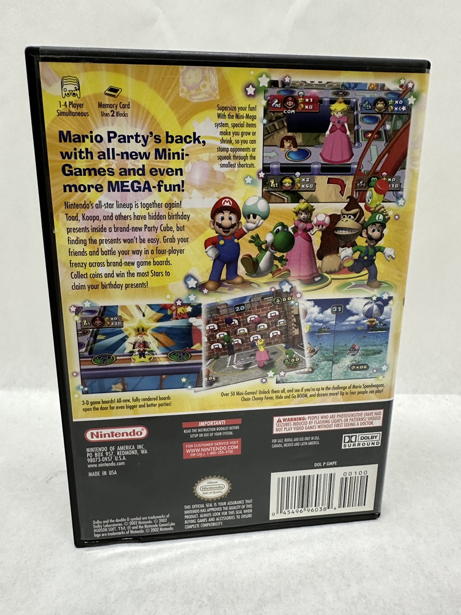 RARE Nintendo Gamecube Mario Party 4 (2002 CIB KMart Exclusive) Game ...