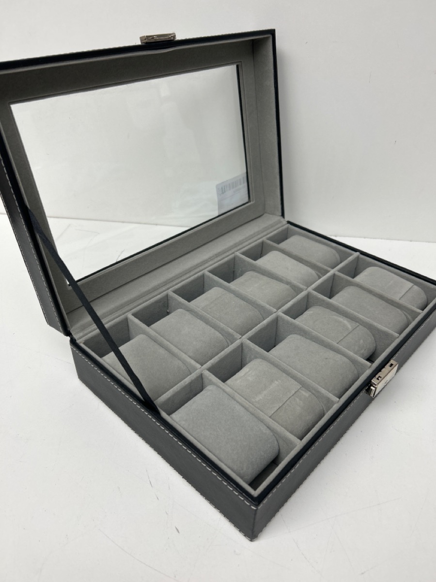 UNBRANDED WATCH DISPLAY CASE LEATHER TEXTURE Good | Pawn 1 | Spokane | WA