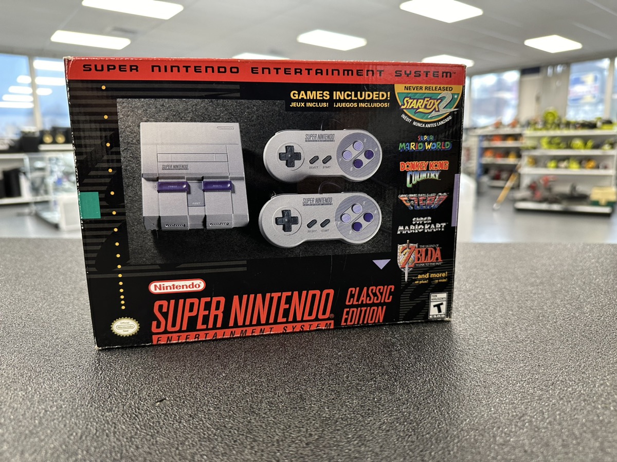 Super Nintendo Entertainment System SNES Classic Edition Very Good ...