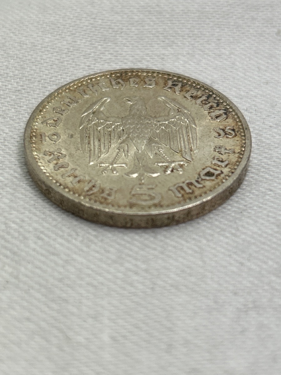 1935 Germany 5 reichsmark Silver MS 1935 G For parts or not working | Buya