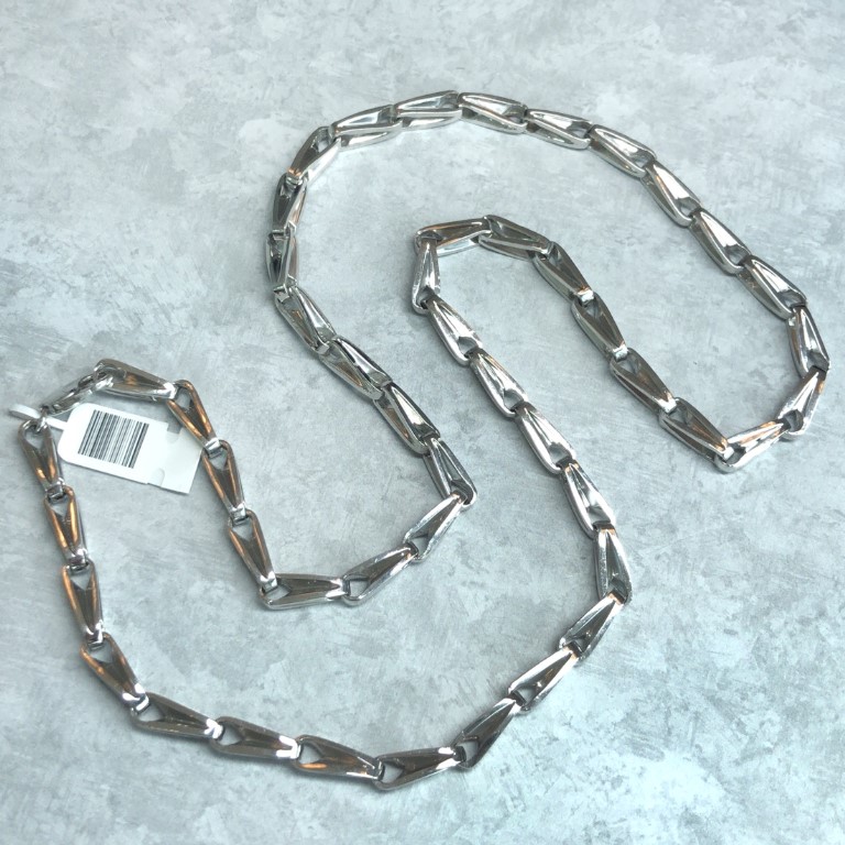 10K WHITE GOLD 6.3MM BARLEYCORN LINK 26 INCH CHAIN New | Buya