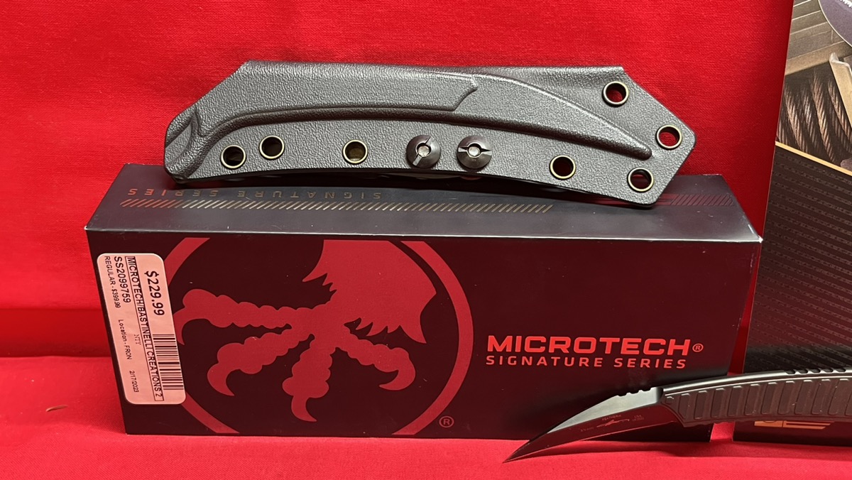 Microtech/Bastinelli Creations 215-1DLCS Signature Series Feather Fixed Blade Kn Like New | Buya