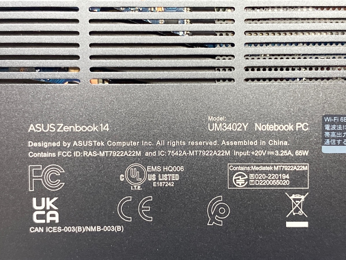 ASUS ZENBOOK 14 OLED UM3402Y LAPTOP, 14-INCH TOUCH, RYZEN 5 7530U,8GB ...