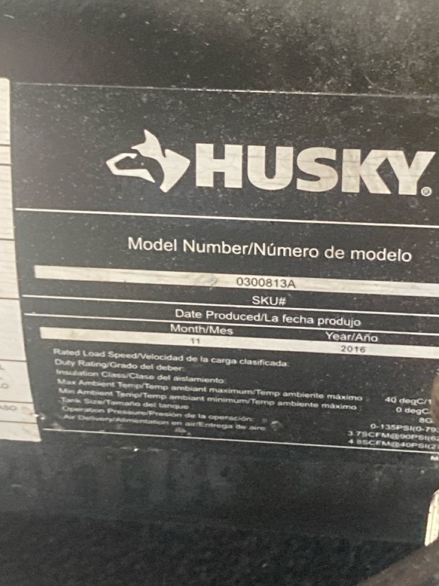 HUSKY TOOLS 8 GAL COMPRESSOR Good | Pawn 1 | Spokane | WA