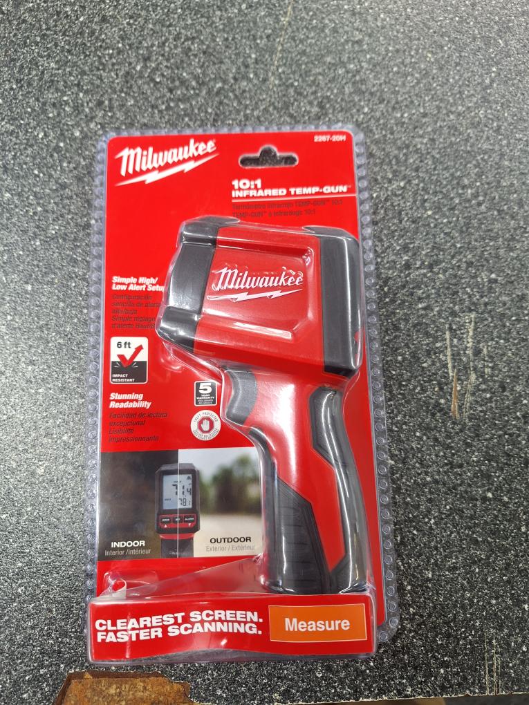 Milwaukee 2267-20H Infrared 10:1 Temp-Gun (1089382) Brand New | Buya