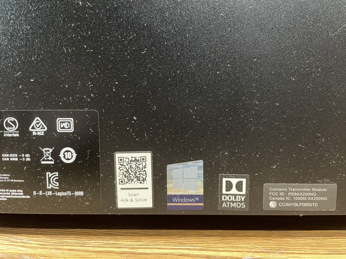 LENOVO LEGION 1S90RB000DUSMJ0EBT7G Acceptable | Loan Star Pawn LLC