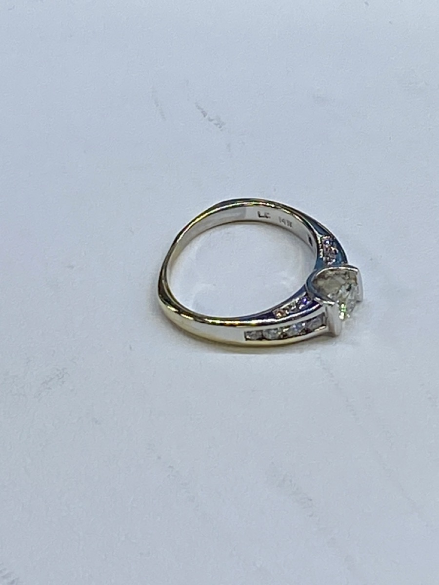 LADIES Lady's Diamond Engagement Ring 21 Diamonds 1.07 Carat T.W. Pre ...