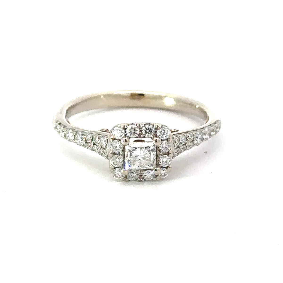 Disney Diamond Engagement Ring 45 Diamonds 1.09 Carat T.W. 14K White ...