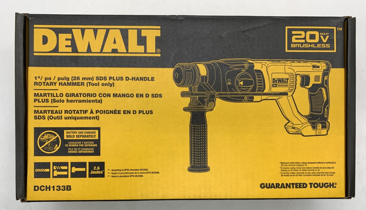 DeWalt DCH133B 20v Max 1" SDS Plus D-Handle Hammer Drill Bare Tool Only ...