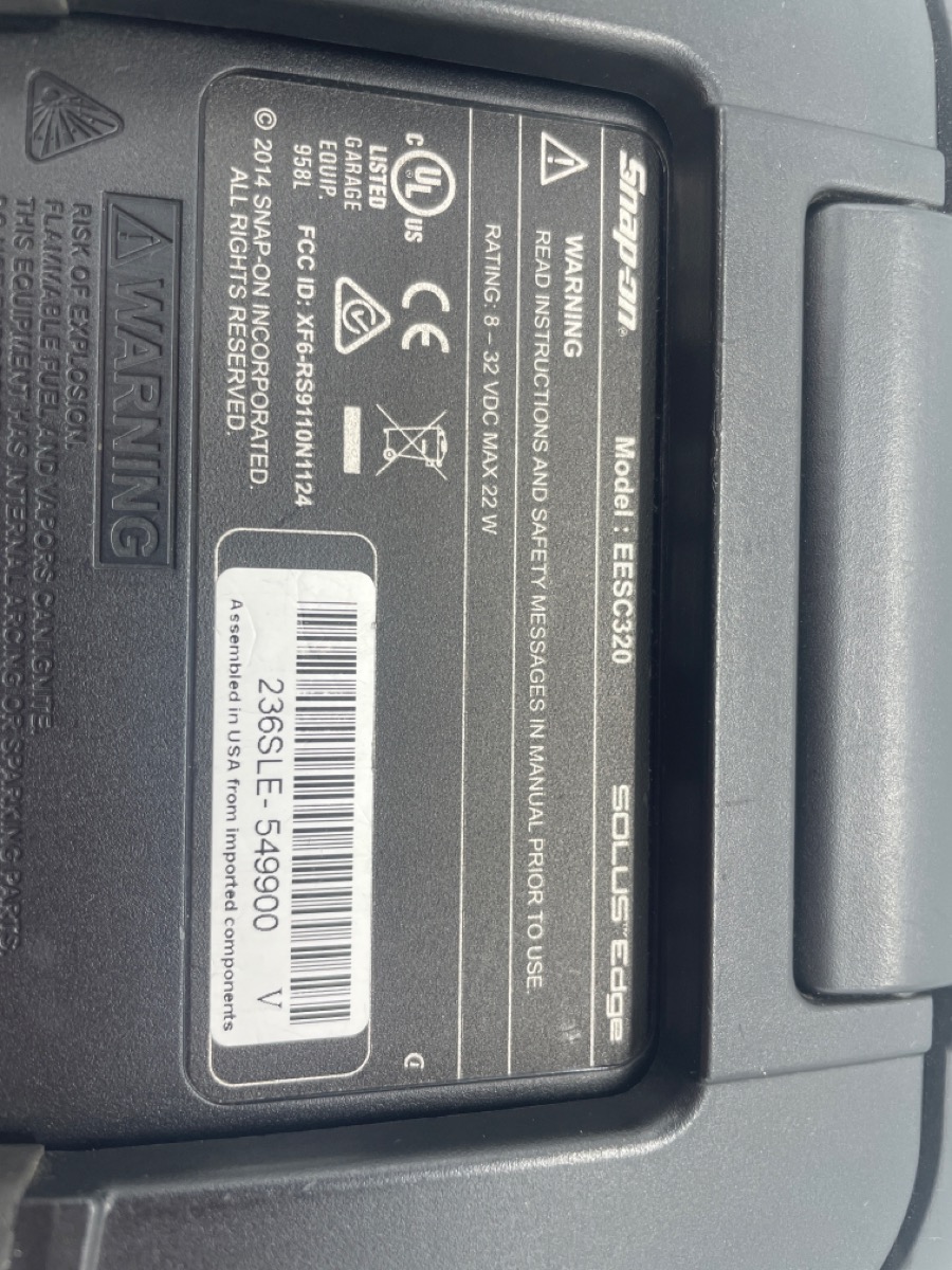 SNAP ON SOLUS EDGE SCANNER EESC320 DIAGNOSTIC SCANNER Good | Buya