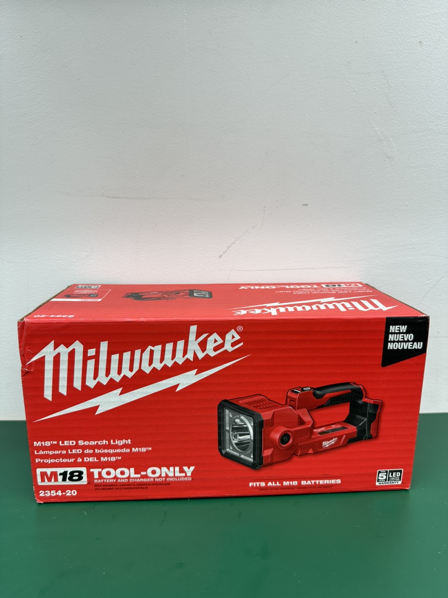 MILWAUKEE M18 LED SEARCH LIGHT (MODEL: 2354-20) *TOOL ONLY* Brand New ...