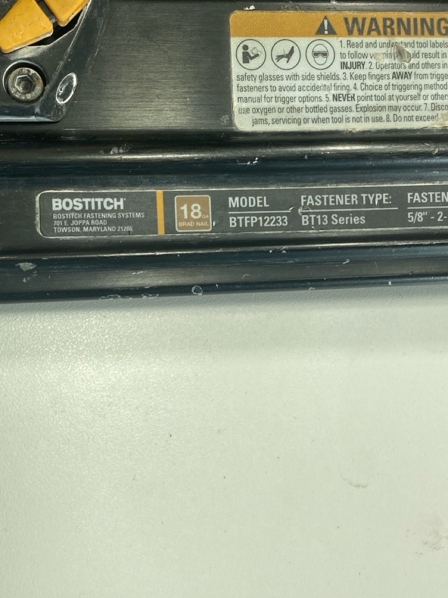 BOSTITCH BTFP12233 18GA BRAD NAILER Good | Pawn 1 | Spokane | WA