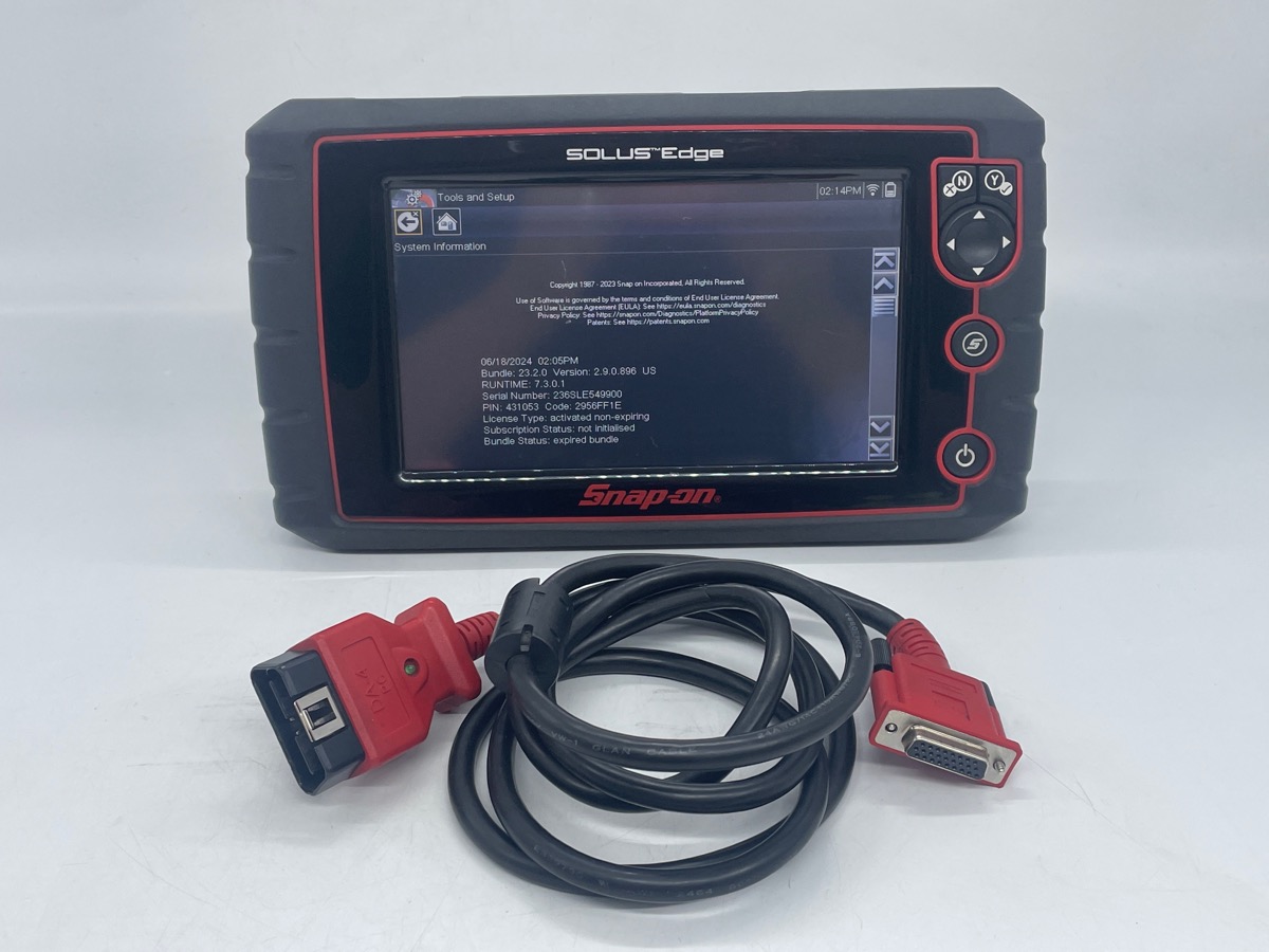 SNAP ON SOLUS EDGE SCANNER EESC320 DIAGNOSTIC SCANNER Good | Buya