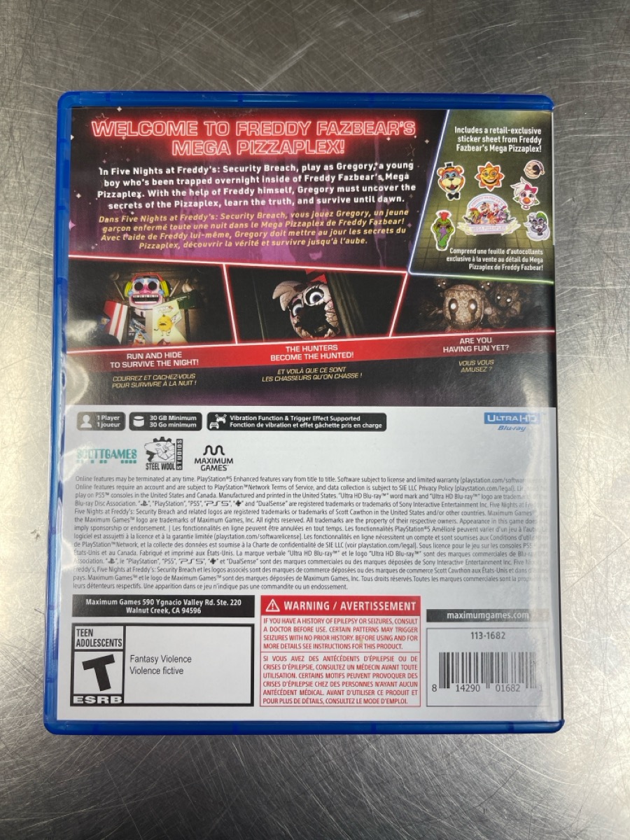 Five Nights at Freddy's Security Breach - PS5 Good | Buya