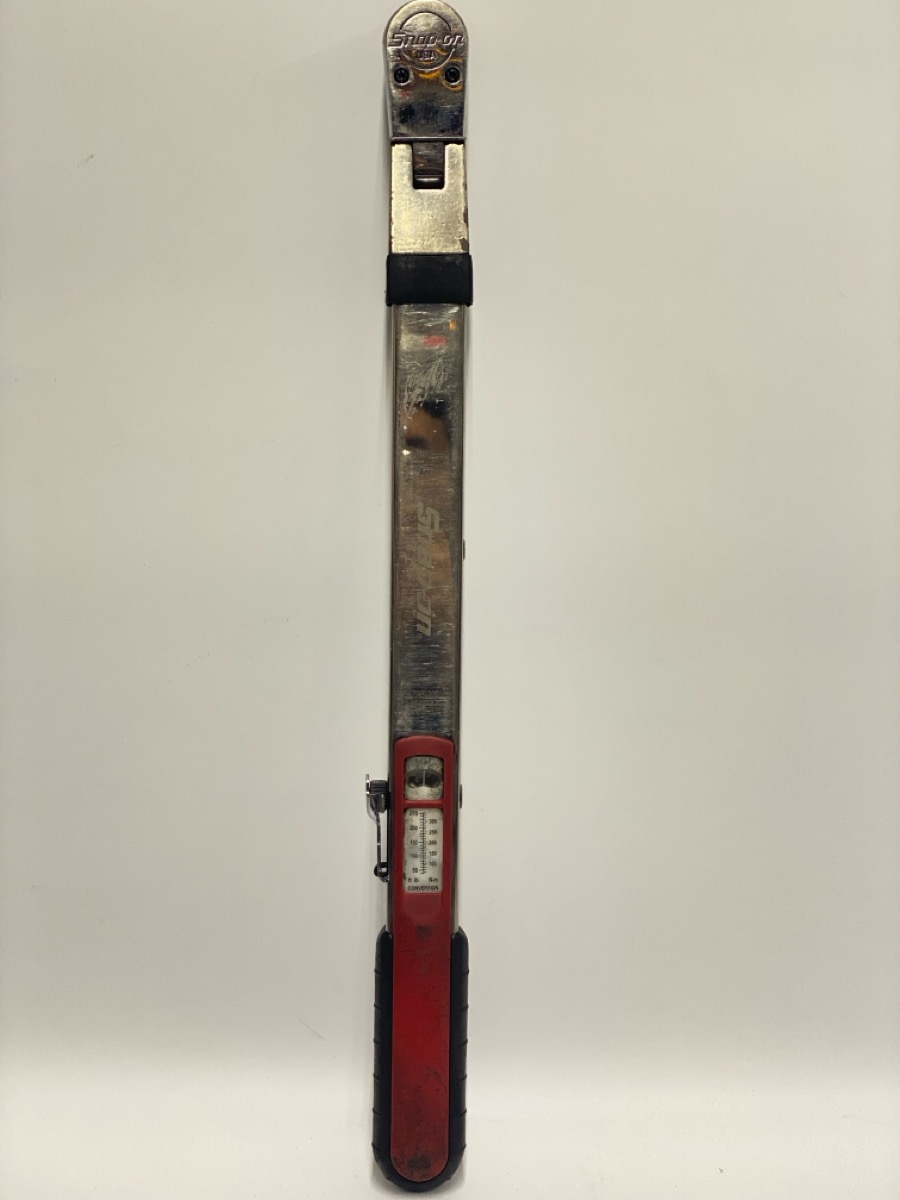 SNAP-ON TQR250EX TORQUE WRENCH 40-250 FT LB 1/2" DRIVE Very Good | Buya
