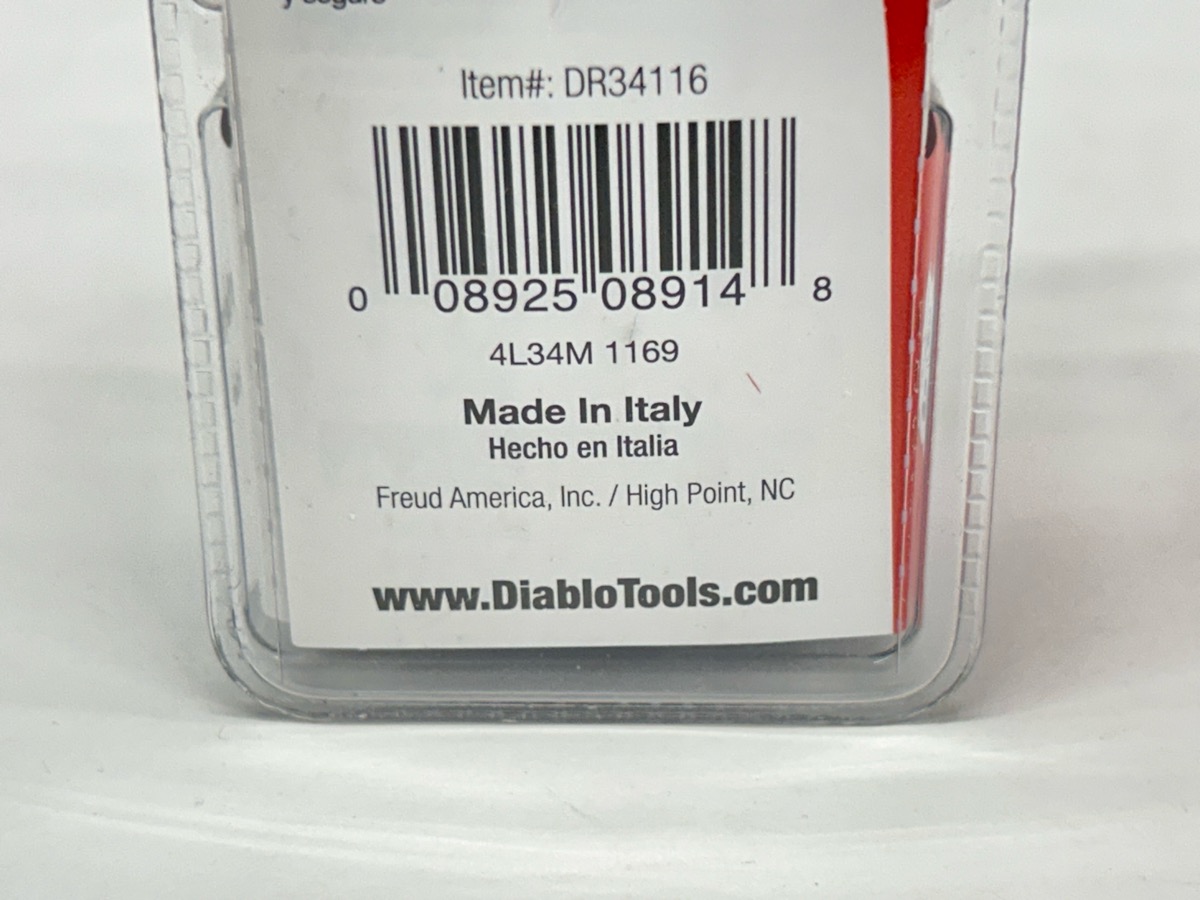 DIABLO DR34116, ½" Rounding Over Bit, Carbide Titanium, ¼" Shank Brand ...