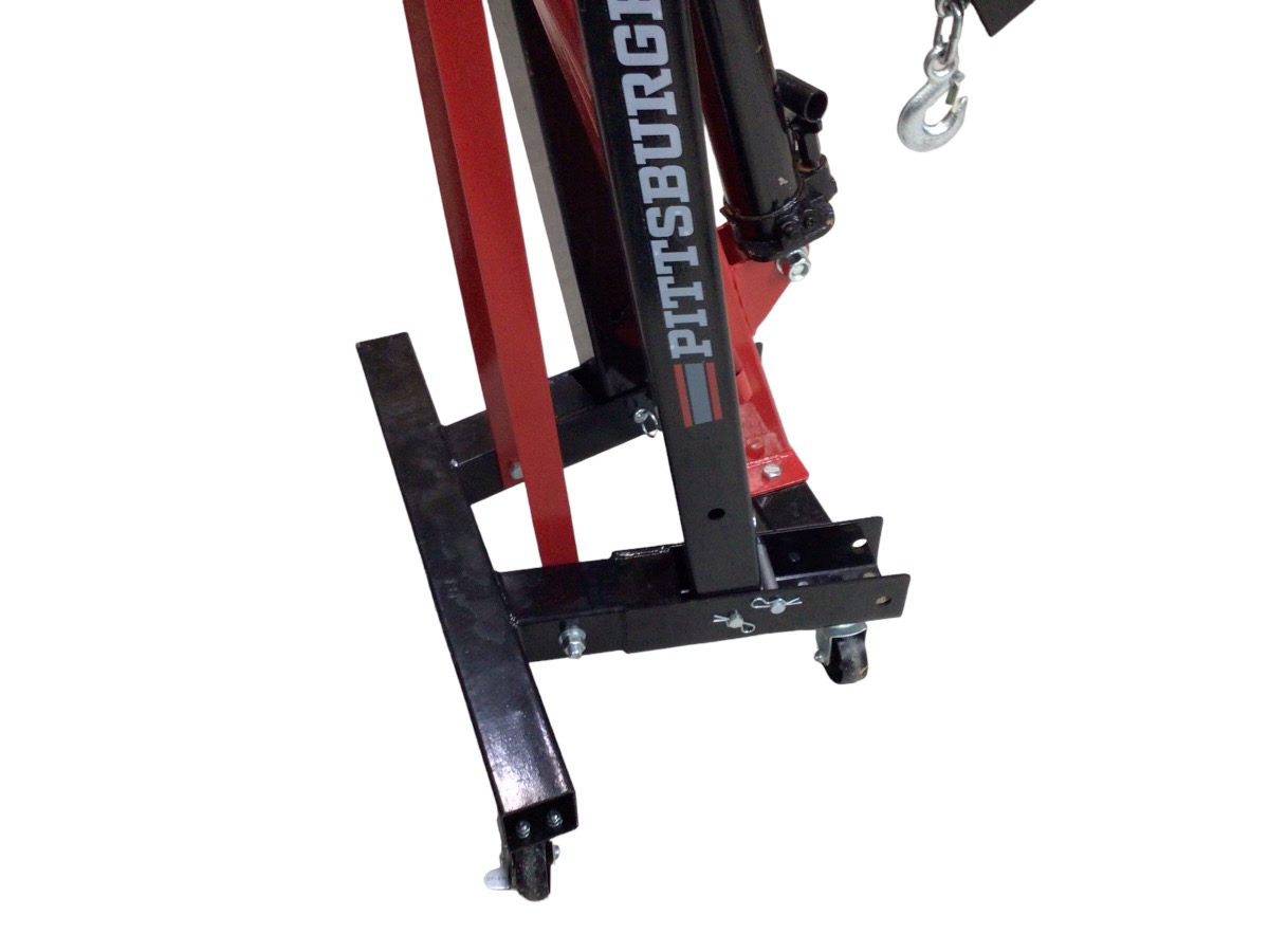 PITTSBURGH HAND TOOLS, JACKS, & MORE 1 TON FOLDING SHOP CRANE Very Good ...