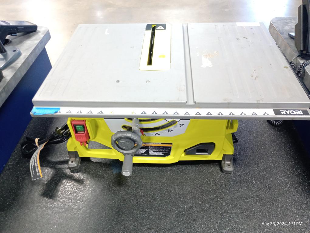 RYOBI TOOLS MODEL RTS08 8 1/4" CORDED TABLE SAW TESTED AND WORKS Very ...