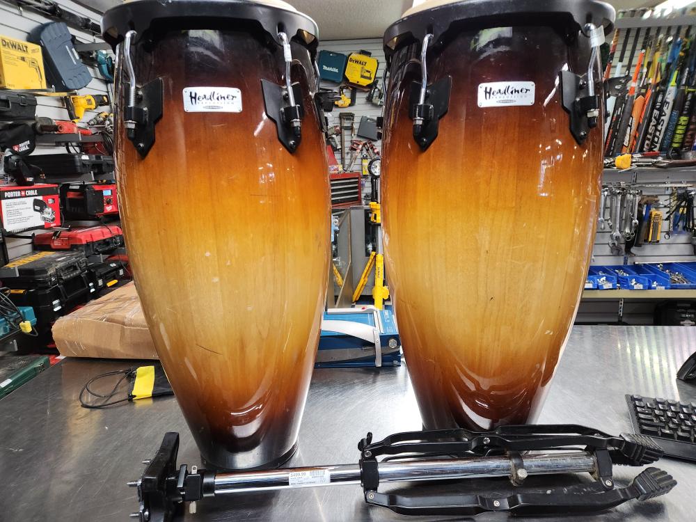 MEINL CYMBALS & PERCUSSION CONGO DRUM SET 11/12" W/ STANDS Like New | Buya