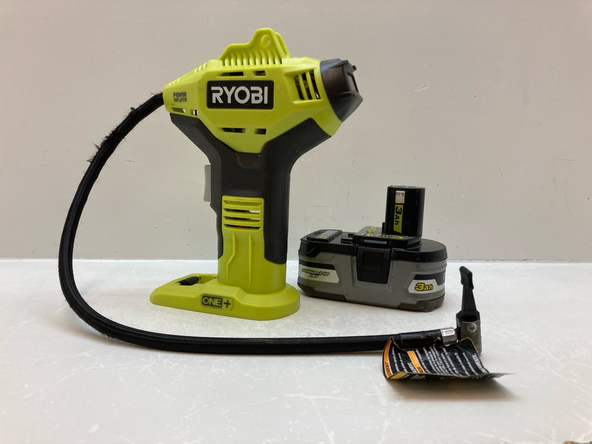 Ryobi P737D Tools 18v Compressor 150 PSI Power Inflator With 3ah ...