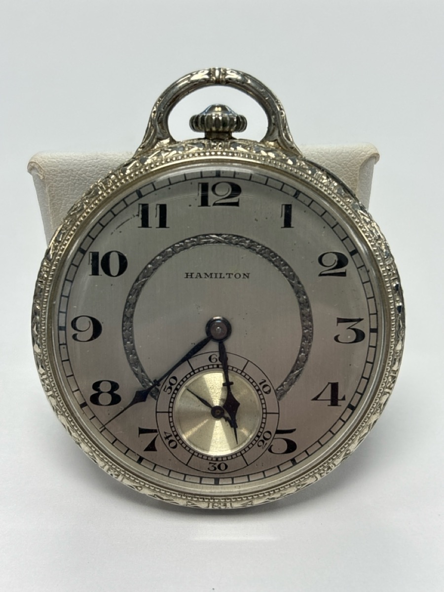HAMILTON WATCH CO. Pocket Watch VINTAGE POCKET WATCH Like New | Pawn 1 ...
