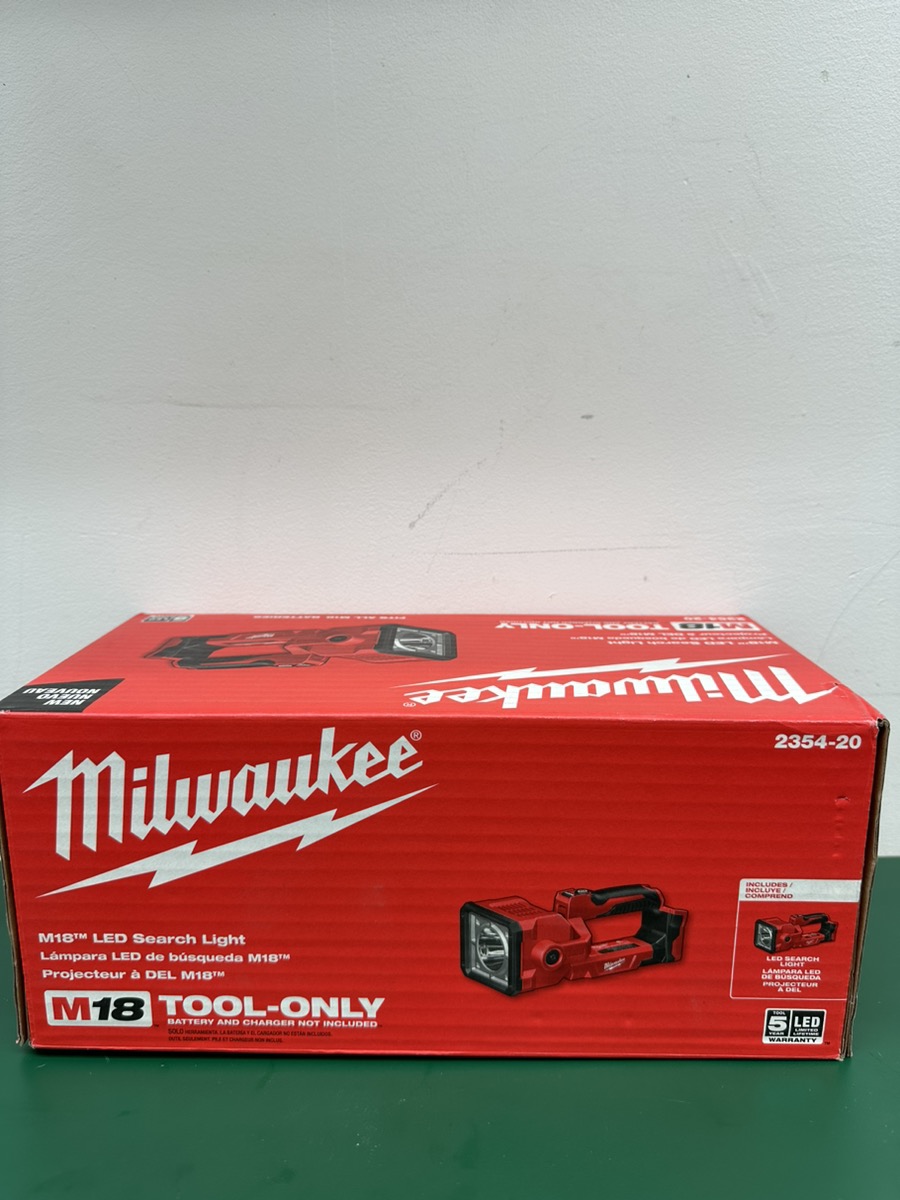 MILWAUKEE M18 LED SEARCH LIGHT (MODEL: 2354-20) *TOOL ONLY* Brand New ...