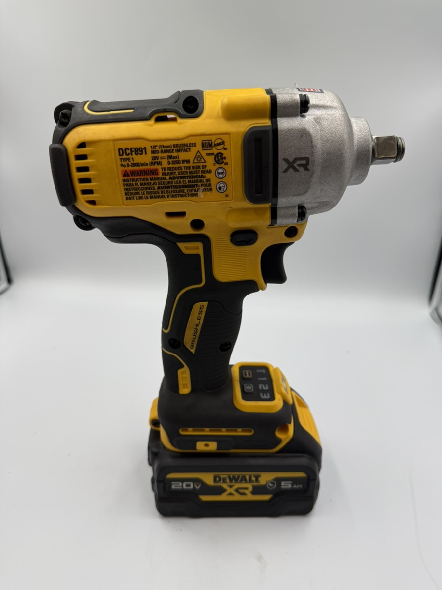 DEWALT DCF891 BRUSHLESS MID-RANGE IMPACT WRENCH W BATTERY Very Good | Buya