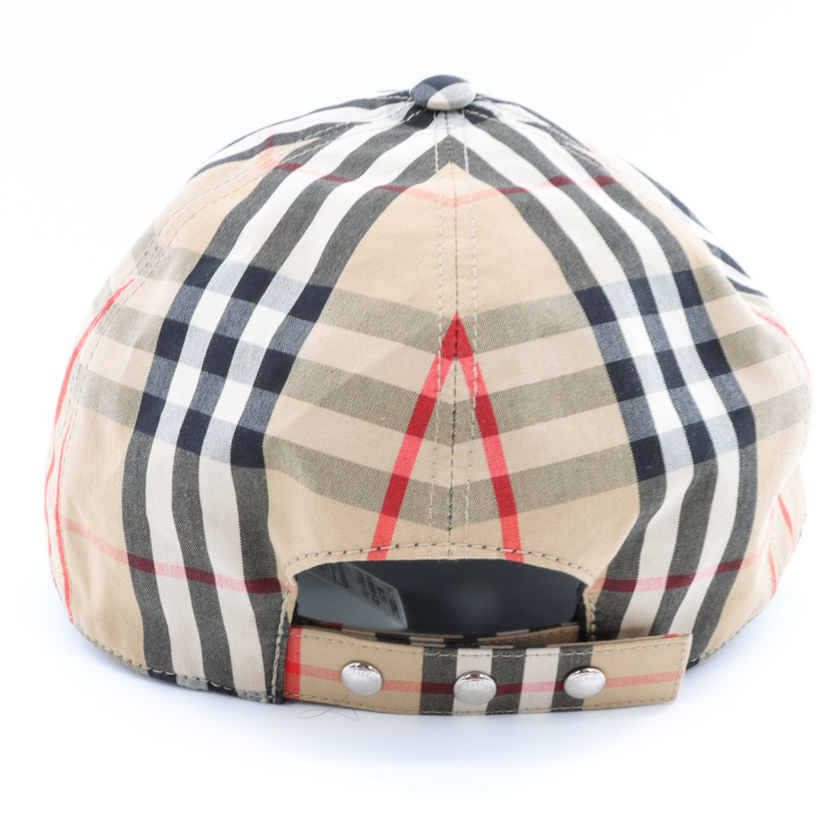 BURBERRY TB MONOGRAM VINTAGE CHECK BASEBALL CAP HAT LARGE L Very Good | Buya