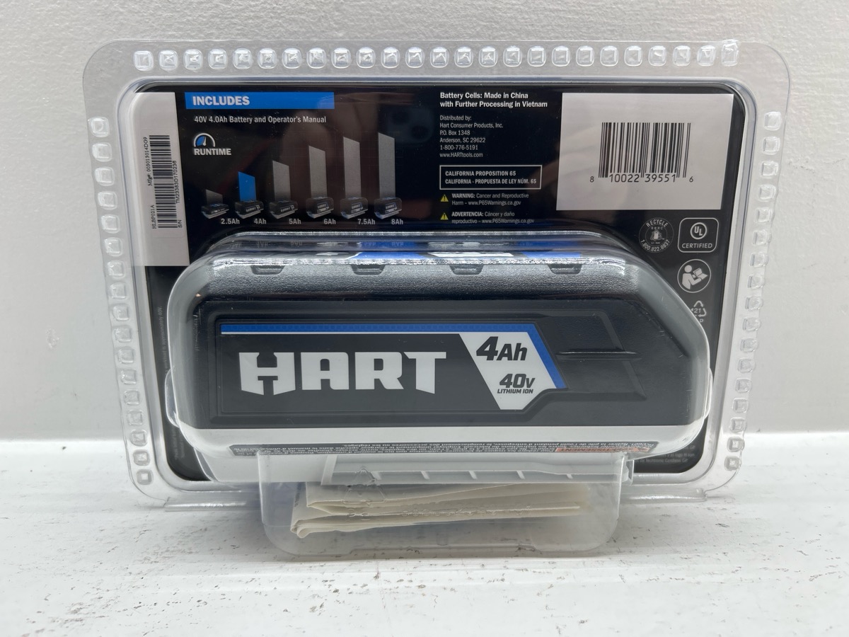 Hart HLBP041A Tool 40V 6Ah Lithium-Ion Battery Pack New Brand New | Buya