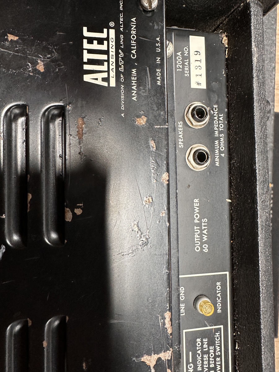 ALTEC LANSING MIXER 1200 SPRING REVERB SOLID STATE MIXER Good | Pawn 1 ...