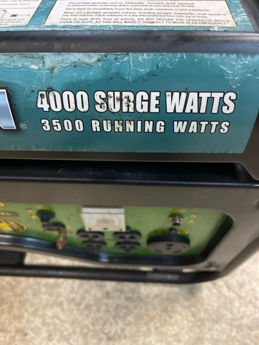 SPORTSMAN'S GEN4000 4000W GAS POWERED GENERATOR. (oe) Very Good | Buya